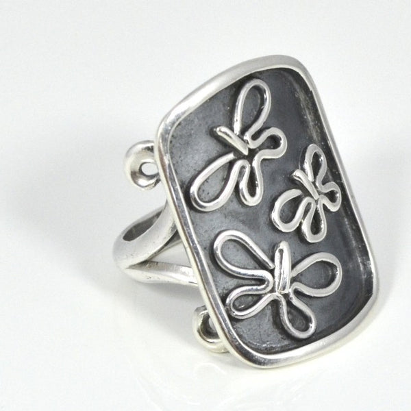 Sterling Silver Flying Butterflies Ring – JJ Caprices