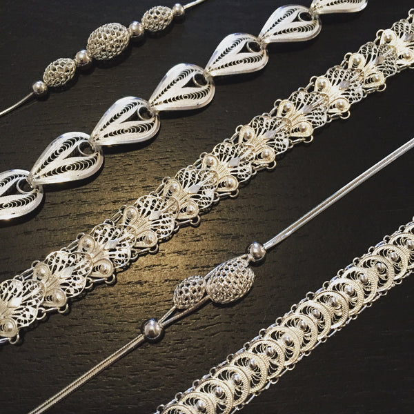 Sterling Silver Filigree Bracelet – JJ Caprices